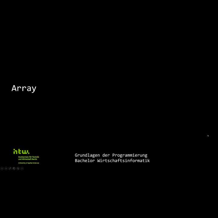 Grundlagen der Programmierung - Arrays: Lesen und Schreiben - Medien ...