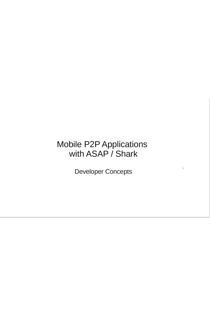 Programming ASAP/Shark - general overview - Medien - Mediathek